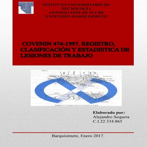 Norma convenin 474 1997 Registro, Clasificacion y Estadistica de ...