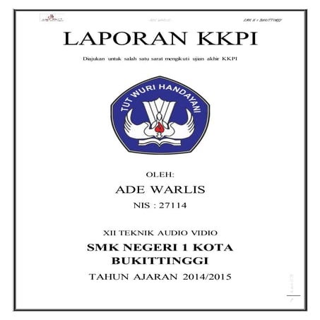 Cover Laporan KKPI | PDF