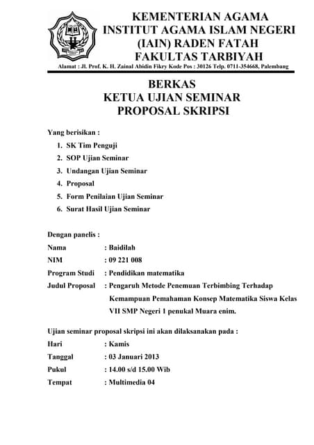Berita acara seminar_proposal_skripsi | PDF