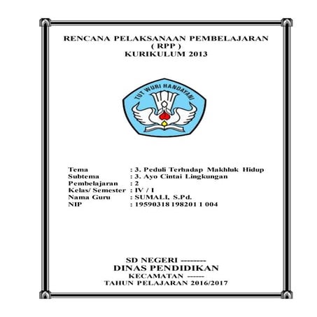 Cover rpp-k13docx | DOCX