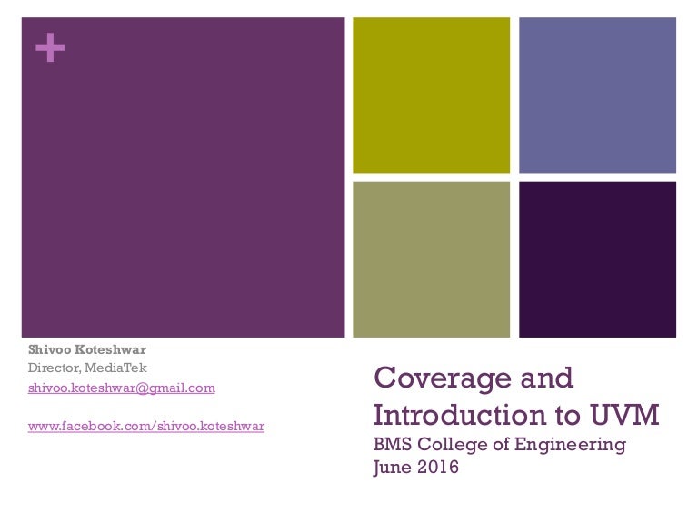Coverage And Introduction To Uvm 0550
