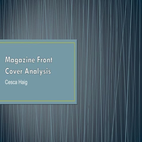 Cover analysis 3 | PPTX