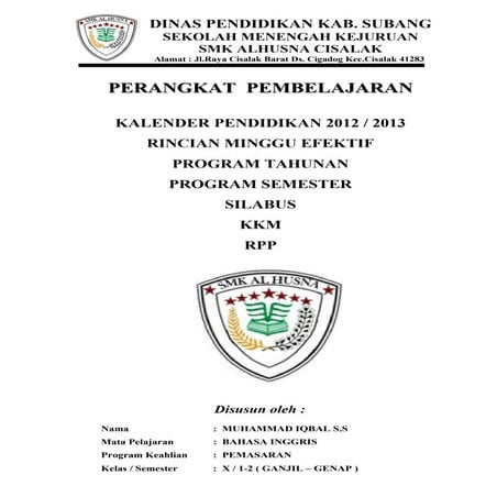 Cover and efektifitas kbm | PDF