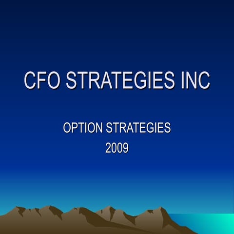 Covered Call Strategies Aug 09 | PPT