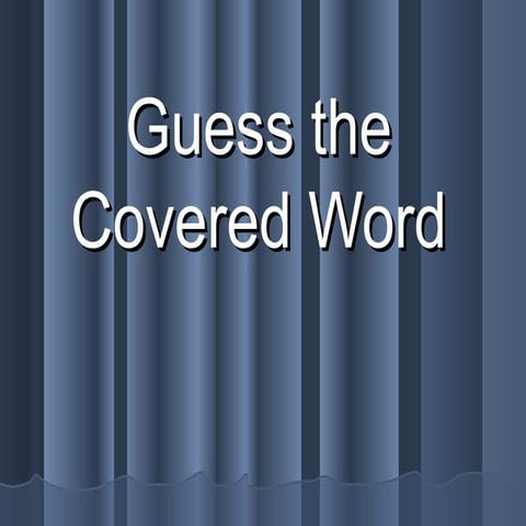 Covered word | PPT