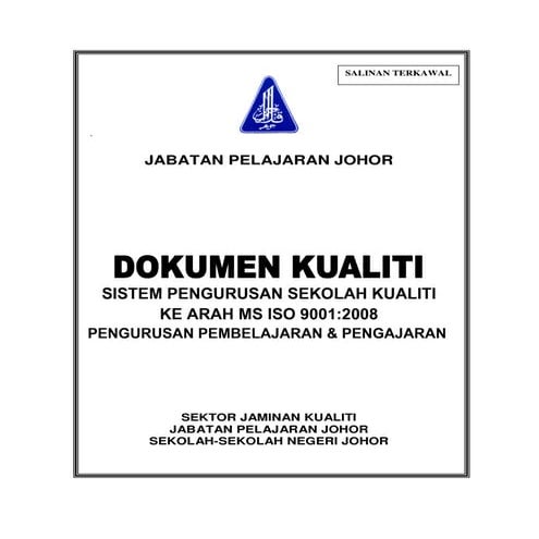 Cover fail manual kualiti spsk | PDF
