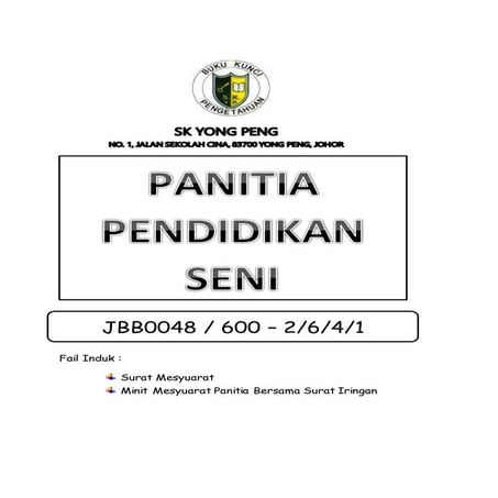 Cover fail panitia & tulang fail 2018 | DOCX