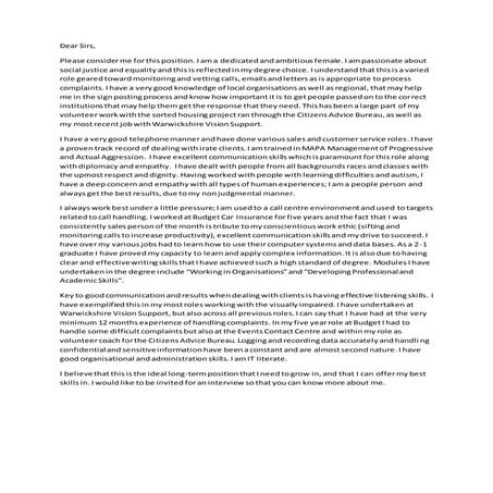 Covering letter | PDF