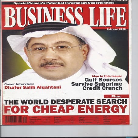 Cover interview with Business Life magazine pages 11 13 Feb., 2009 | PDF