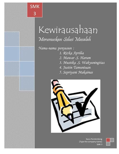 Pemecahan Masalah (Problem Solving) | PPTX