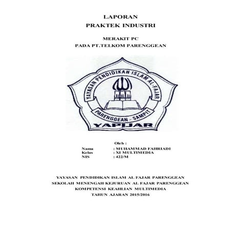 Cover laporan | DOCX