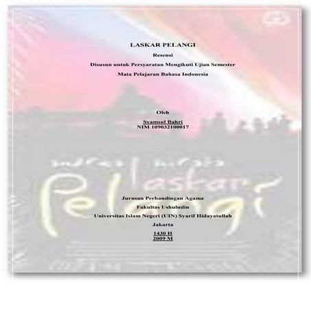 Cover laskar pelangi | DOC