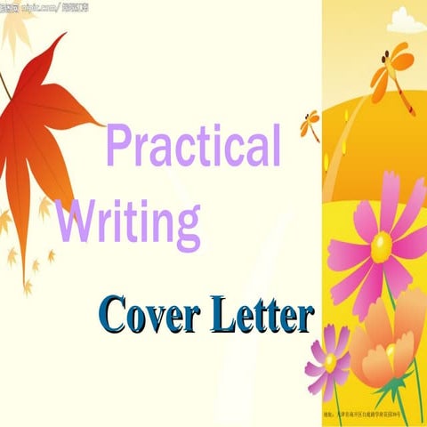 Writing an application letter | PPTX