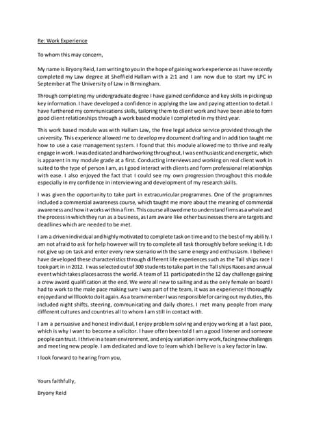 sample cover letter | PDF