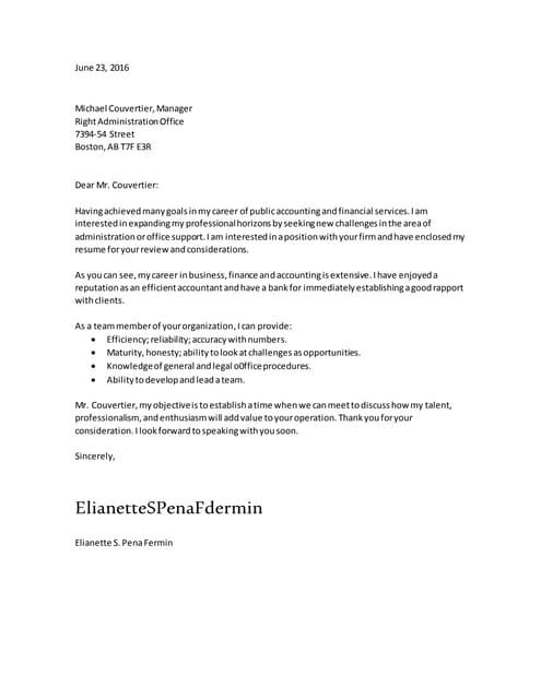 Cover Letter | DOCX