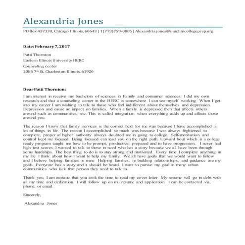 Rachael Supporting Statement | DOCX