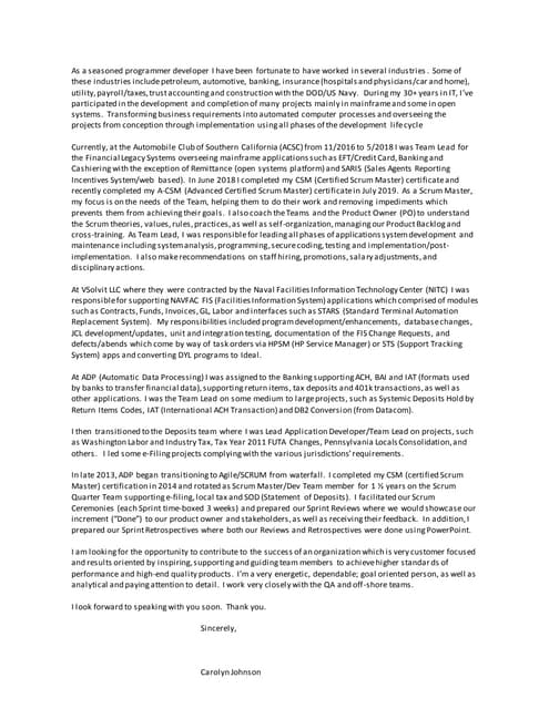 Letter of recommendation by mike lorusso 2015 03-06 | PDF