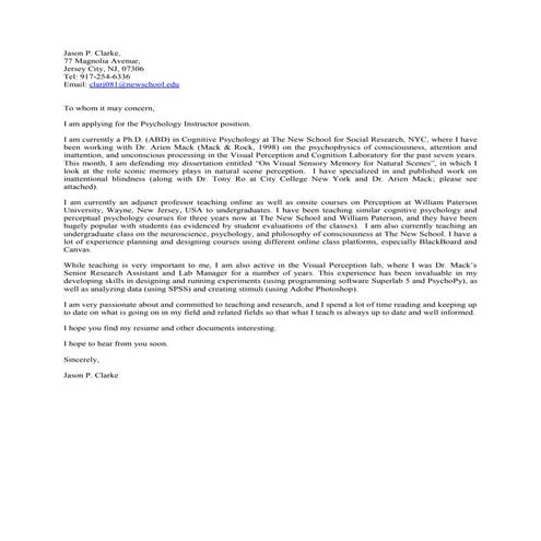 Cover letter jason clarke may 2014 | DOCX