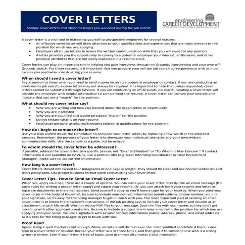 Cv instructions | PDF