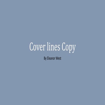 Cover lines copy | PPT