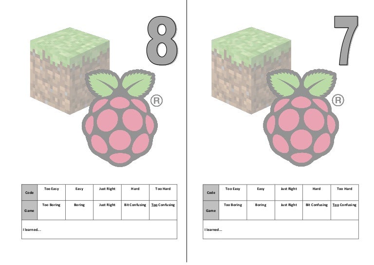 Learning Python Through Minecraft On Raspberry Pi
