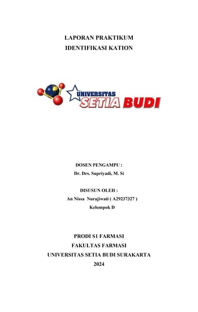 Laporan Praktikum Reaksi - Reaksi Kimia | PDF