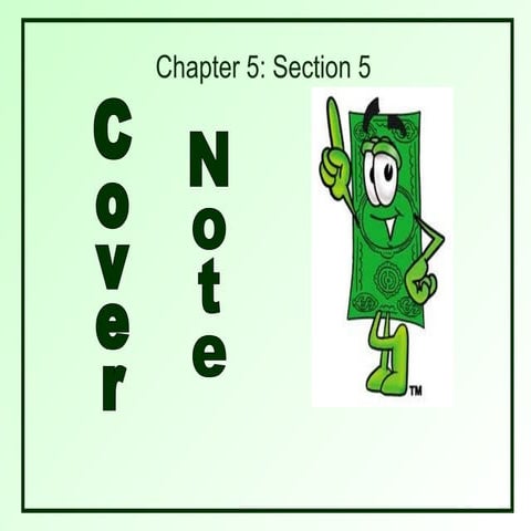 Cover note | PPT
