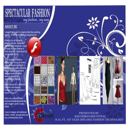 Fashion Design student work (Dezyne E' cole College) | PPT