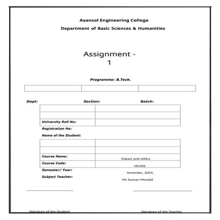 cover page aec assignment 1st sem or any hu.docx