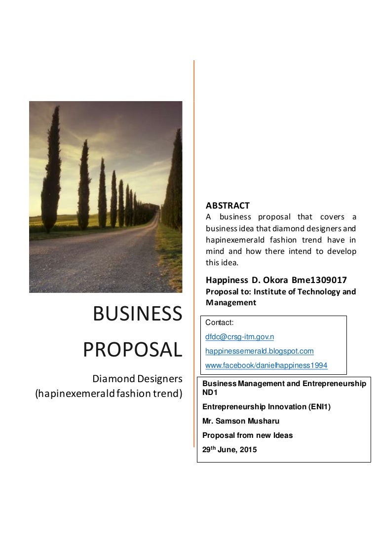 Business Proposal Report Business Proposal Report