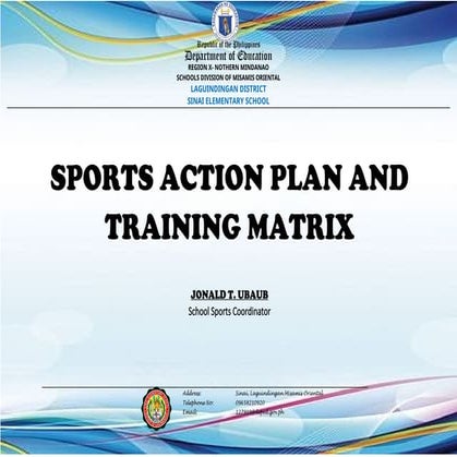 cover page final. sports action plan tri | DOCX