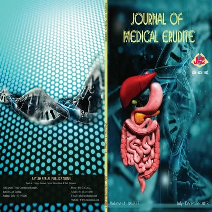 Cover page: Journal of Medical Erudite | PDF