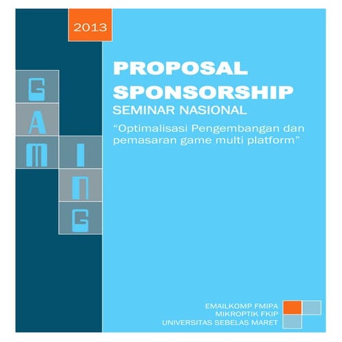 Cover proposal sponsorship | PDF