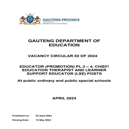 Cover_RequirementVacancy_Circular_02_OF_2024_22_April_24.pdf | Free ...