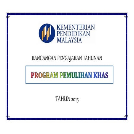 Cover rpt pemulihan | PPT