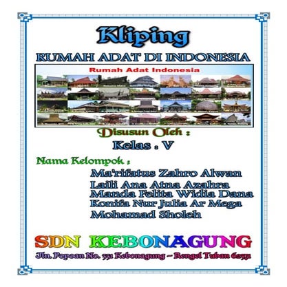 contoh Cover kliping sdn kebonagung 1 | DOCX