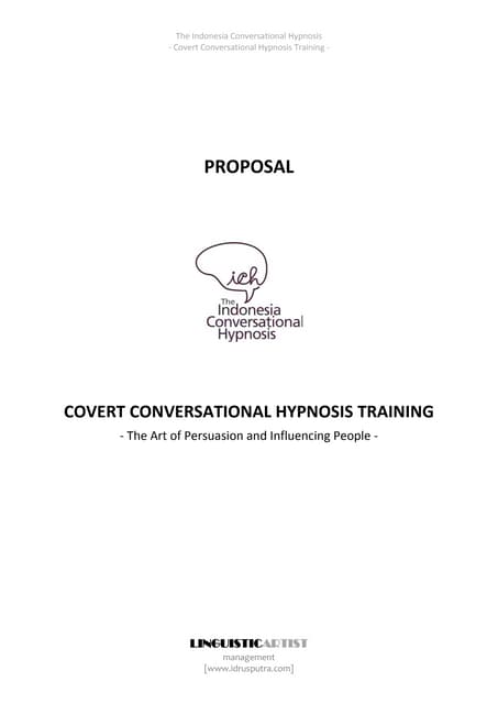 Proposal program in house training | PDF