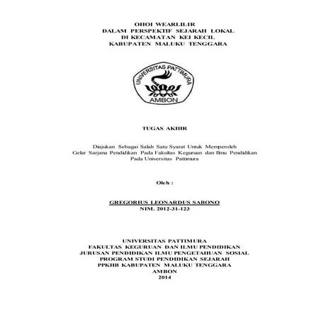 Cover tugas akhir | DOCX