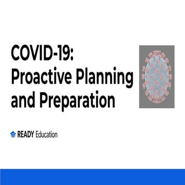 COVID-19: Proactive Planning and Preparation | PPT