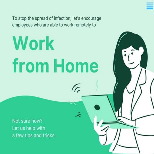 COVID-19, Work from Home | PPTX