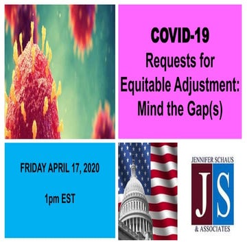 COVID Contracting - Requests For Equitable Adjustment: Mind The Gap(s ...