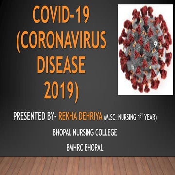 Covid-19 according to CDC | PPTX | Infectious Diseases | Diseases and Conditions