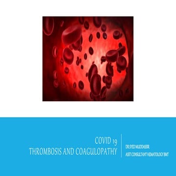 Covid 19 thrombosis ppt | PPTX | Infectious Diseases | Diseases and ...