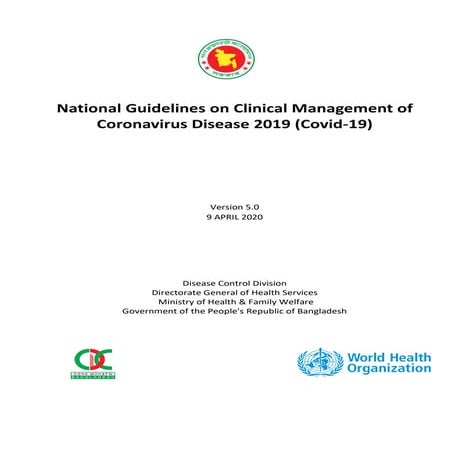 Covid guideline by dghs.gov.bd
