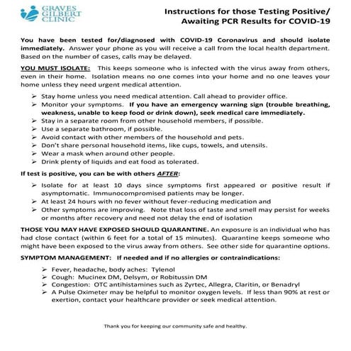 Home Isolation Guidelines | PDF