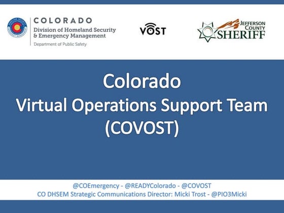 Colorado fire chiefs presentation micki trost 2017 | PPT