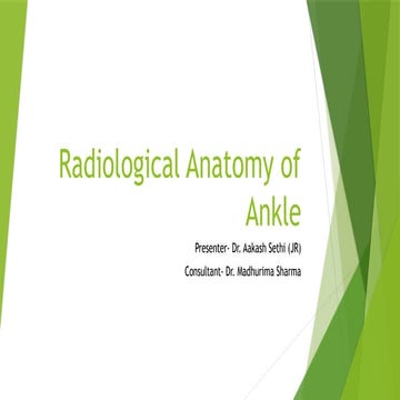 COW_ankle anatomy radiology with xrays and MRI | PPTX