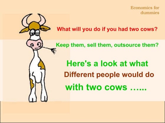 Economic Models Explained With Cows | PPT