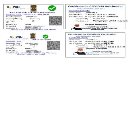 Cowin certificate copy | DOCX