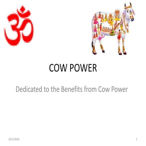 Cow power overview | PPTX